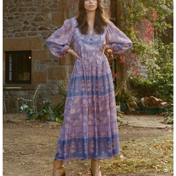 Spell | Dresses | Spell The Gypsy Purple And Pink Maxi Dress | Poshmark